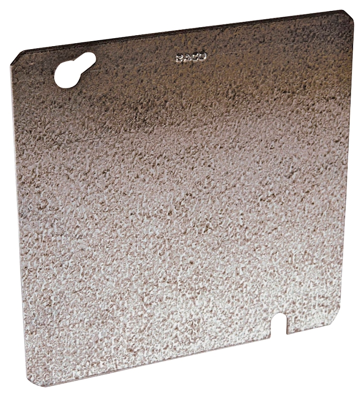 Raco 832 Blank Flat Square Electrical Box Cover, 4-11/16 in L x 4-11/16 ...