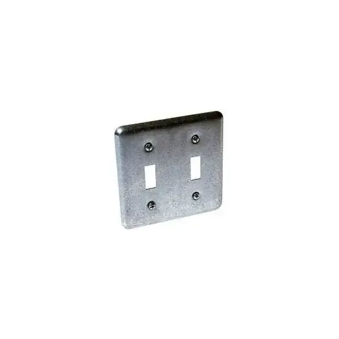 Raco 871 Handy Box Cover, 4 Inch 4 Inch Square, Galvanized Steel, Gray ...