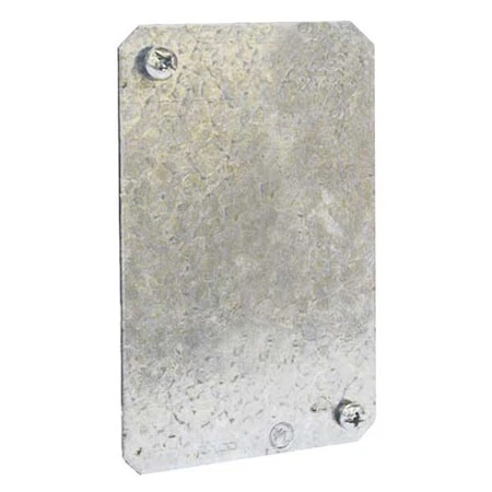 Raco 880 Electrical Box Cover, Square Box Type, 1 Gang, Galvanized ...