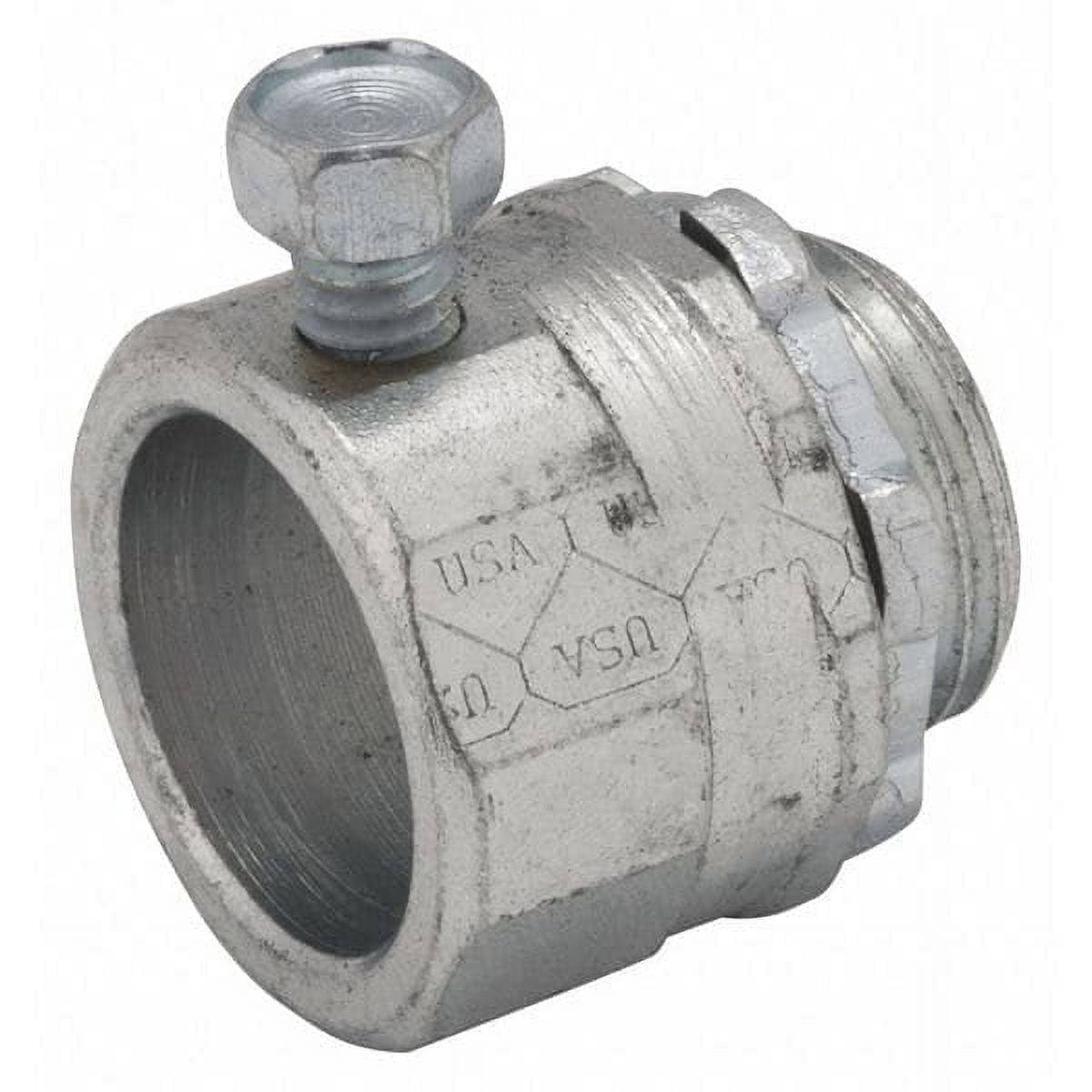 Raco IMC/Rigid Grounding Connector, 1/2 in, Set Screw, Steel, Plain ...