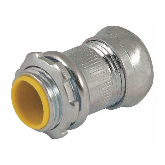 Raco EMT Grounding Connector, 2 in, Compression, Steel, Zinc Plated ...