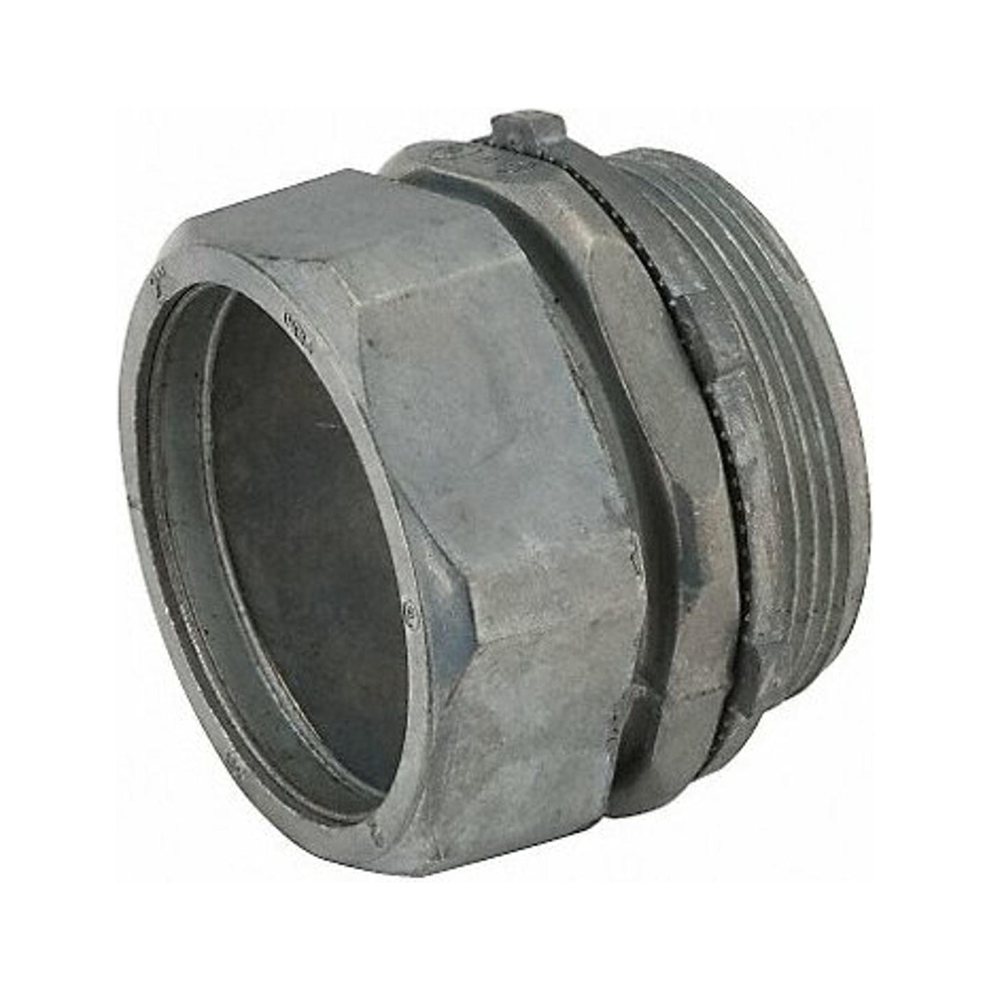 Raco EMT Grounding Connector, 4 in, Compression, Zinc Alloy, Plain ...