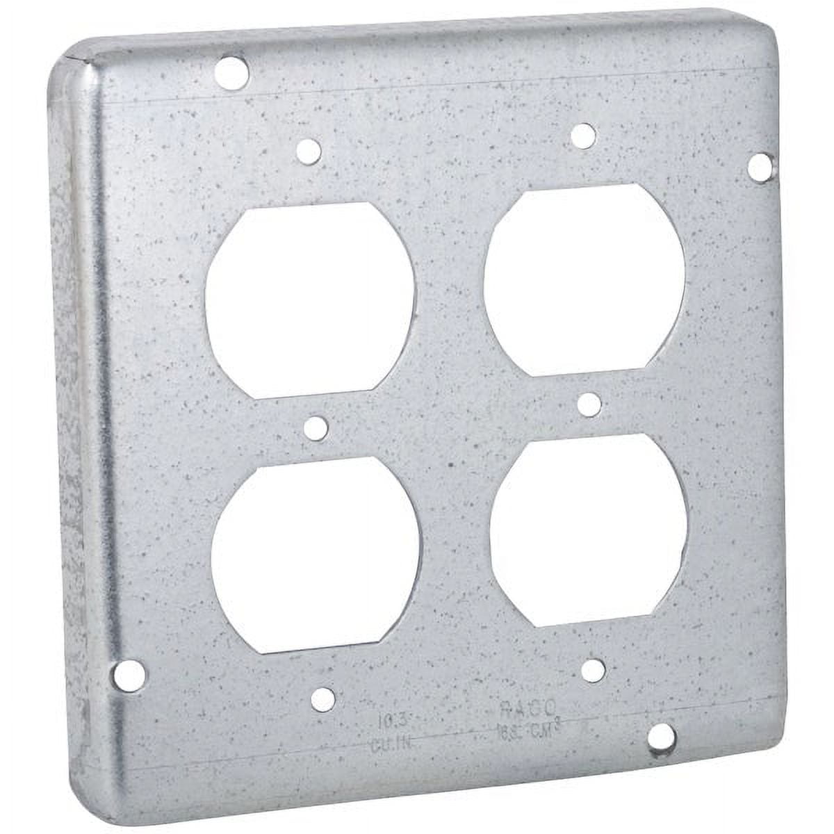 Raco Cover,Square,2 Duplex 979 - Walmart.com