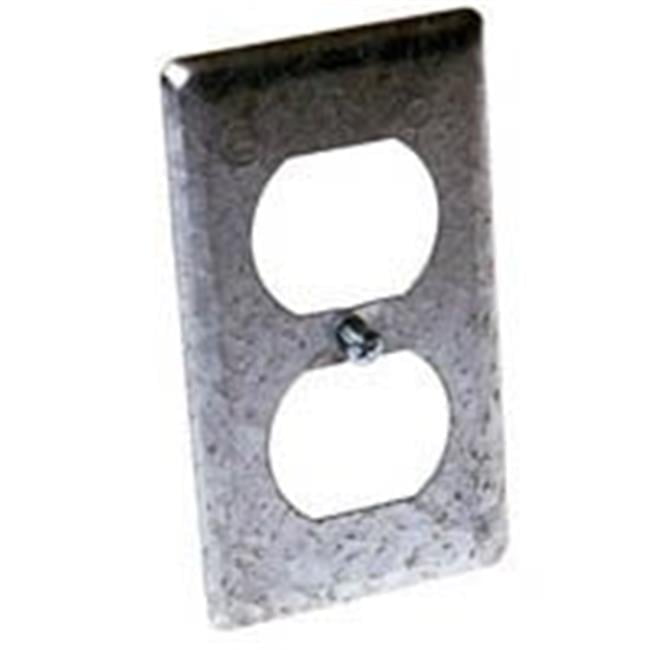 Raco Duplex Receptacle Utility Box Cover - Gray - 2.31in. x 4.81in ...