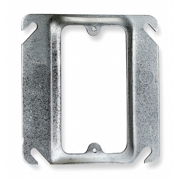 Raco Mud Ring, 1 Gang, Galvanized Zinc, Square Box Type 771 - Walmart.com