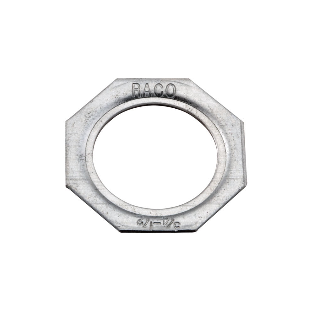Conduit Fitting Reducing Washer, 3/4 in x 1/2 in, Steel, Zinc Plated ...