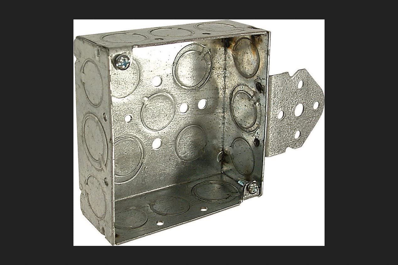 Raco Square Box 21.0 Cu In 8 Side Knockouts 1/2 " Steel Bulk - Walmart.com