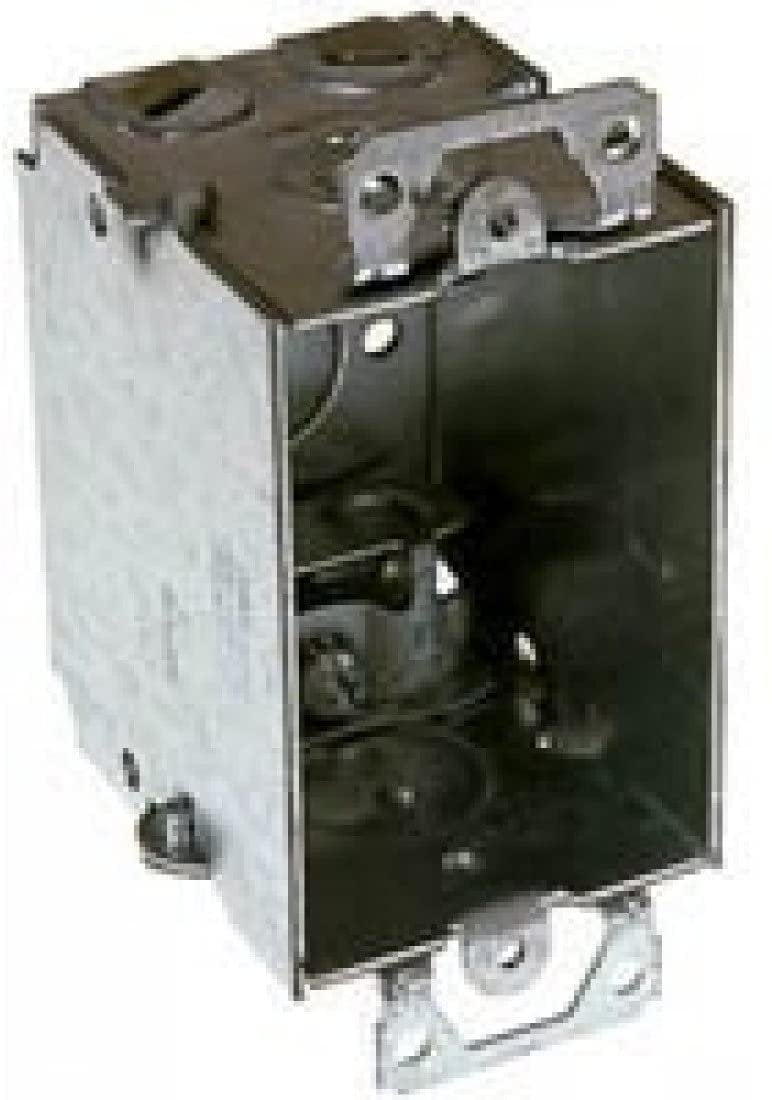 Raco Switch Box W/Armored Cable Clamp 2 Side Knockouts 1/2 " Steel Bulk ...