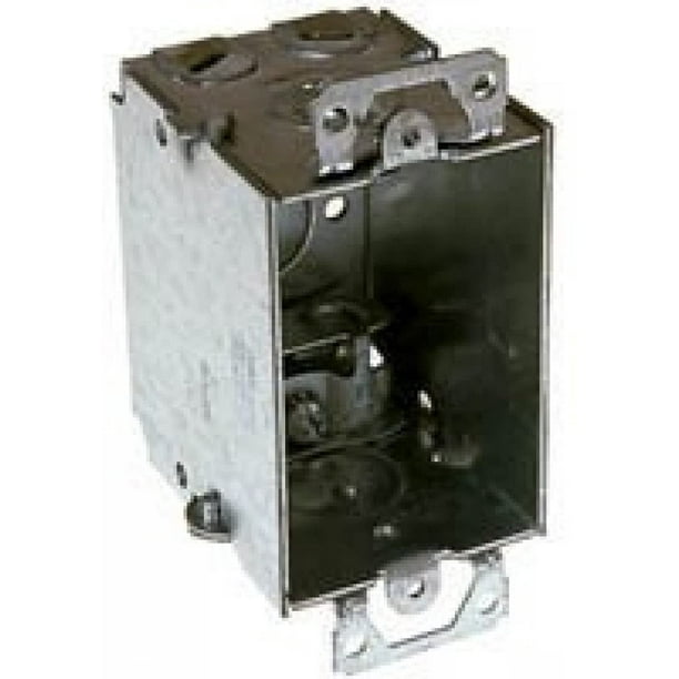 Raco Switch Box W/Armored Cable Clamp 2 Side Knockouts 1/2 " Steel Bulk ...