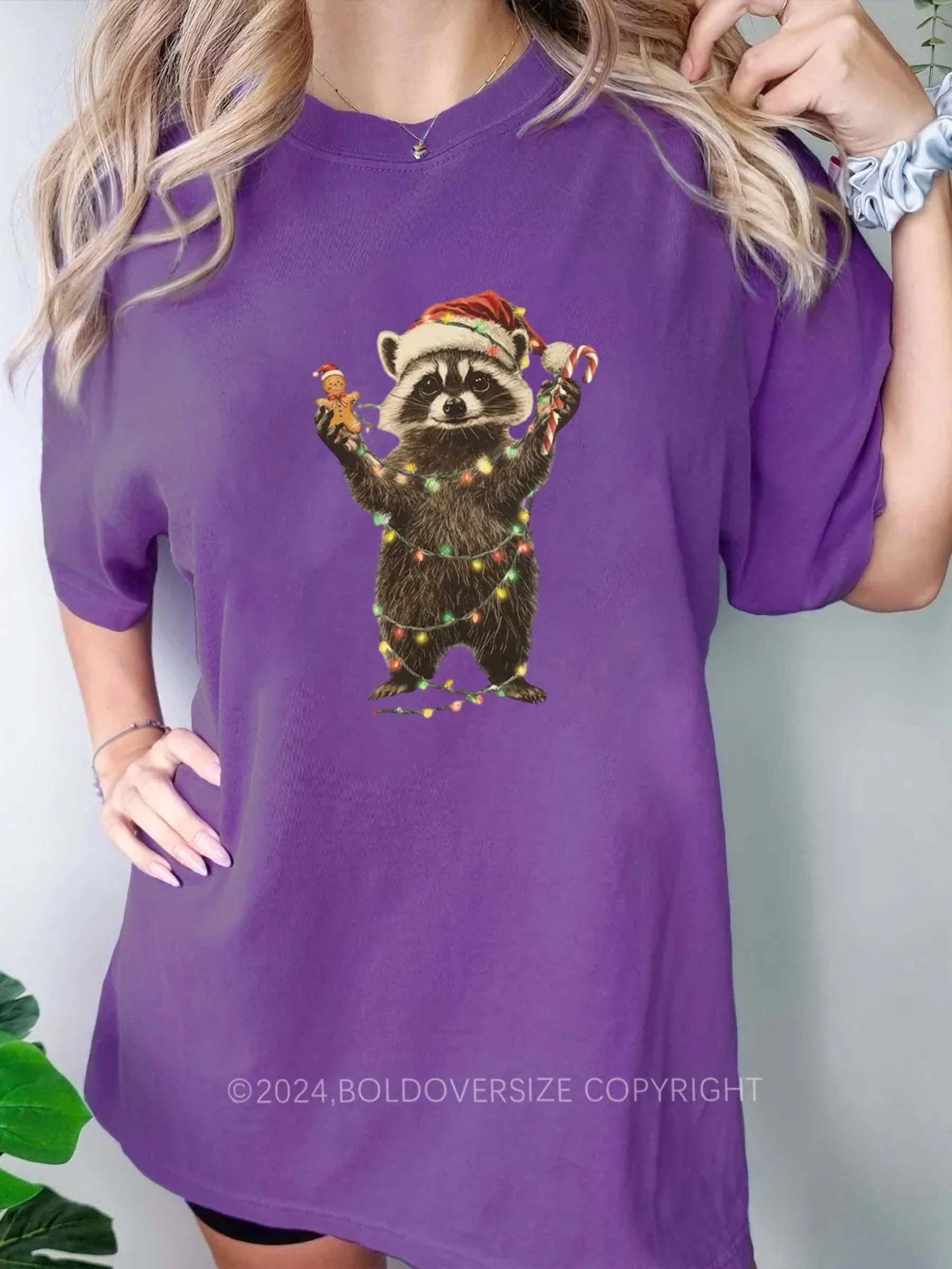 Racoon Christmas Tee - Walmart.com