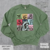 Racoon Drink Coffee T-Shirt, Funny Racoon T-Shirt, Racoon Meme T-Shirt ...