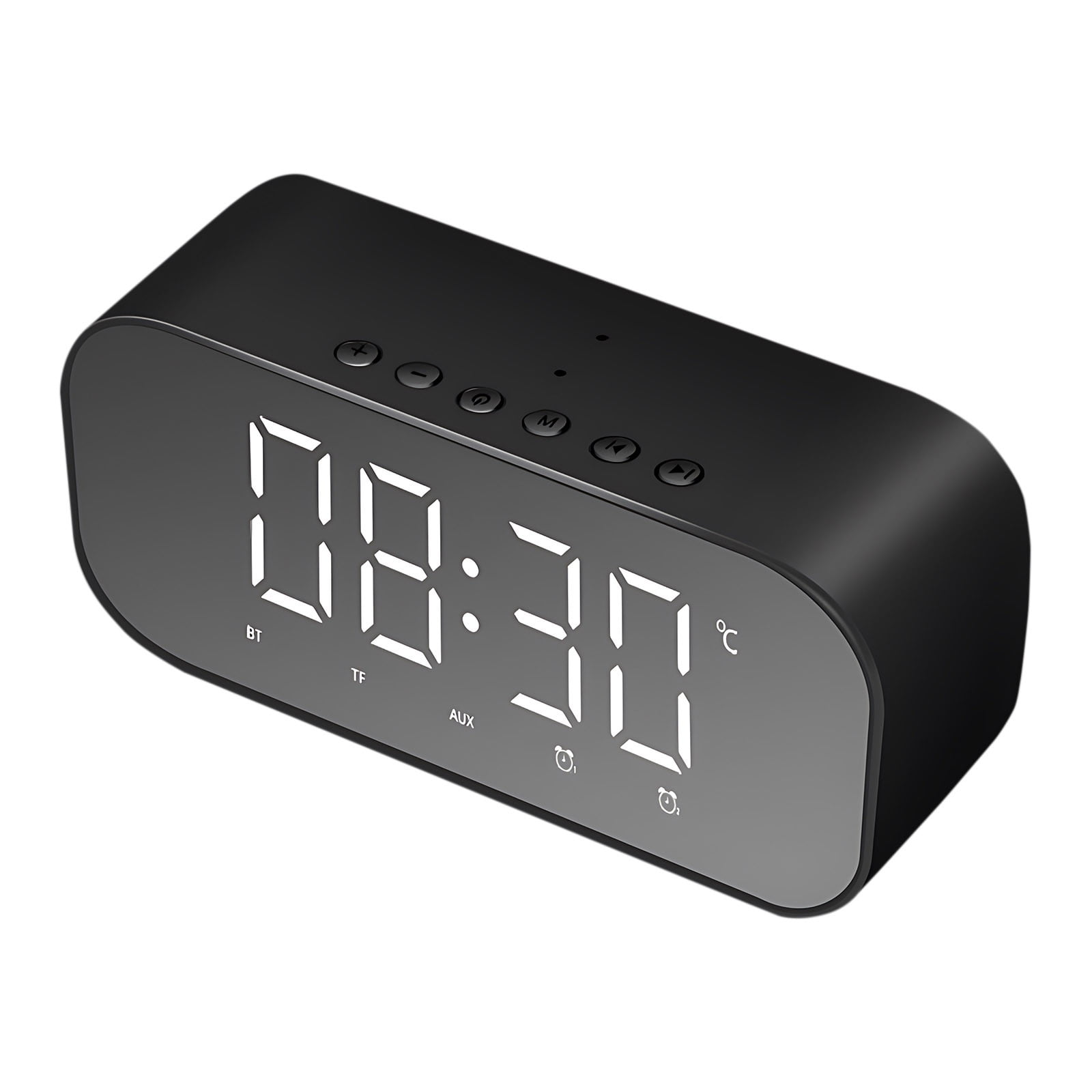 Racsoh Digital Alarm Clock,Automatic Smart Clock,Alarm Clock Speaker ...