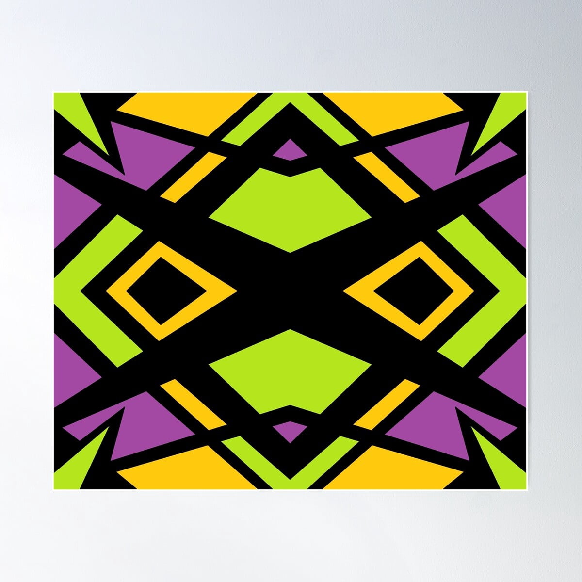 Rad Abstract Tribal Purple Green Orange Black Repeating Tiling ...