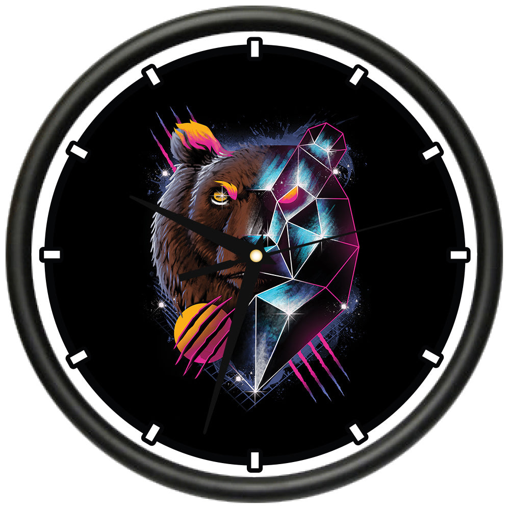Rad Bear Design Wall Clock | Precision Quartz Movement | Décor For ...