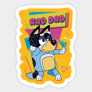 Rad Dad Bluey Sticker Bluey Stickers For Kids, Bluey Stickers Party ...