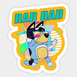 Rad Dad Bluey Sticker Bluey Stickers For Kids, Bluey Stickers Party ...