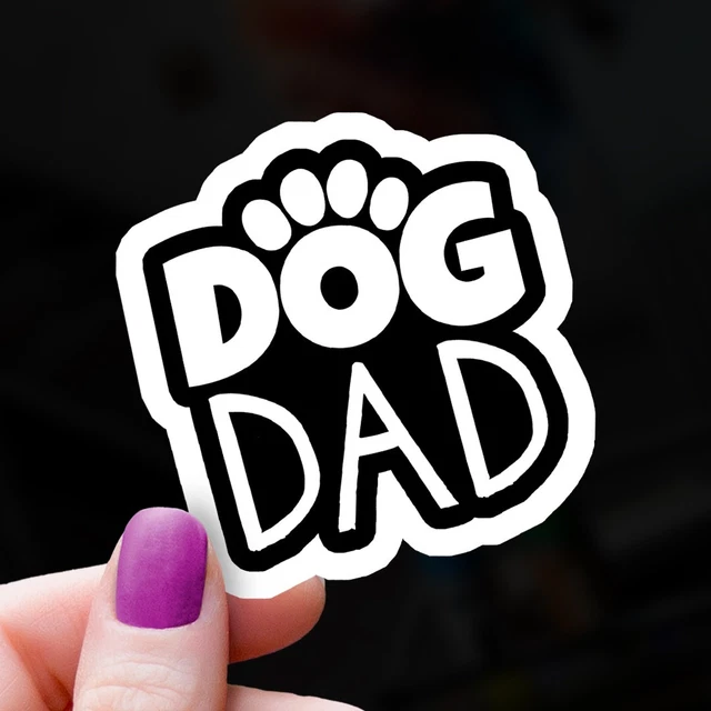 Rad Dog Dad Sticker Dog Paw Dog Sticker Phone Decal Water Bottle ...