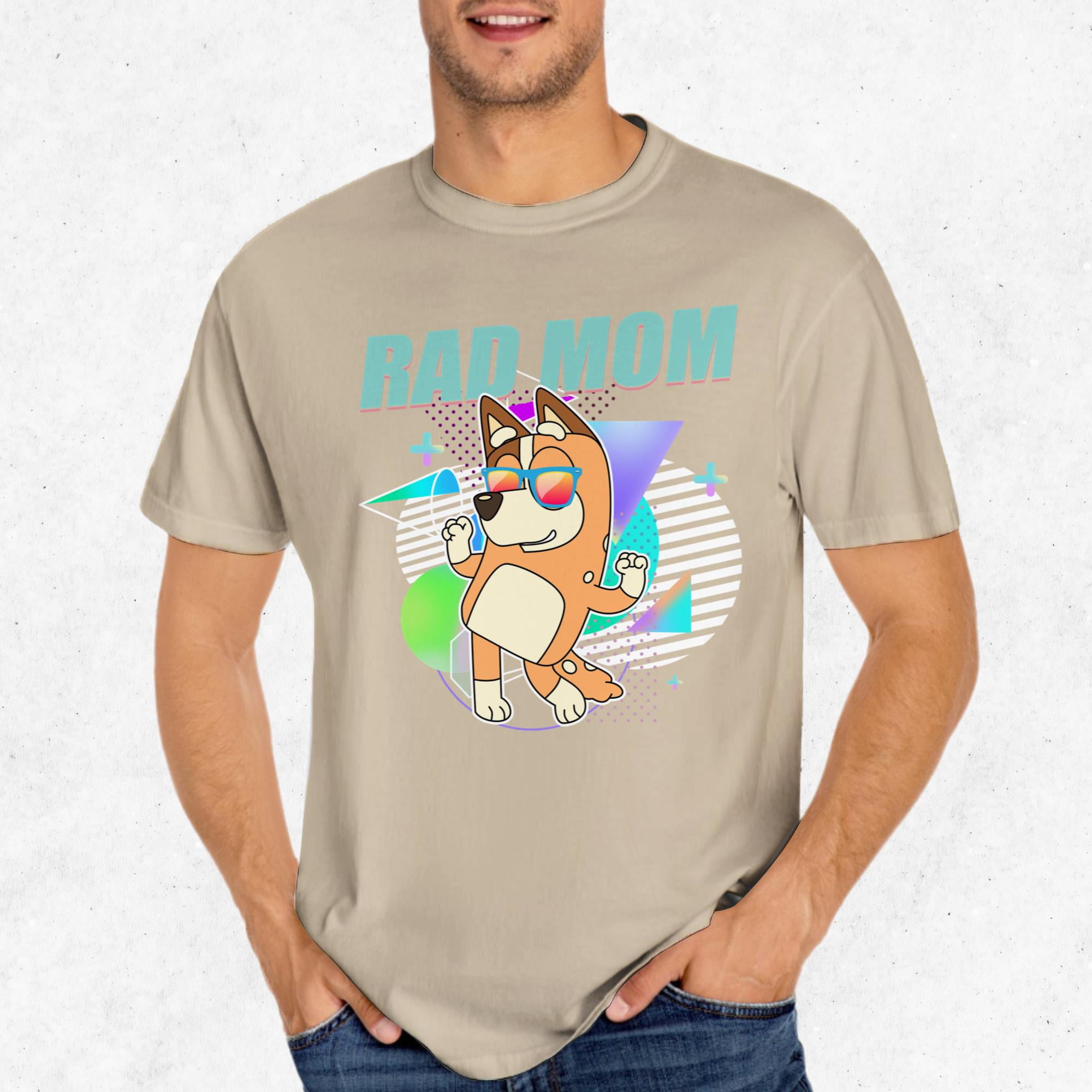 Rad Mom Bluey T-Shirt - Retro Cool Cartoon Mom Design - Walmart.com