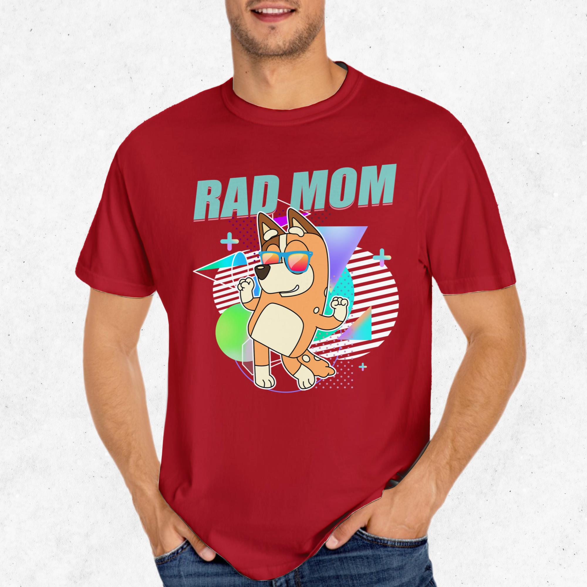 Rad Mom Bluey T-Shirt - Retro Cool Cartoon Mom Design - Walmart.com