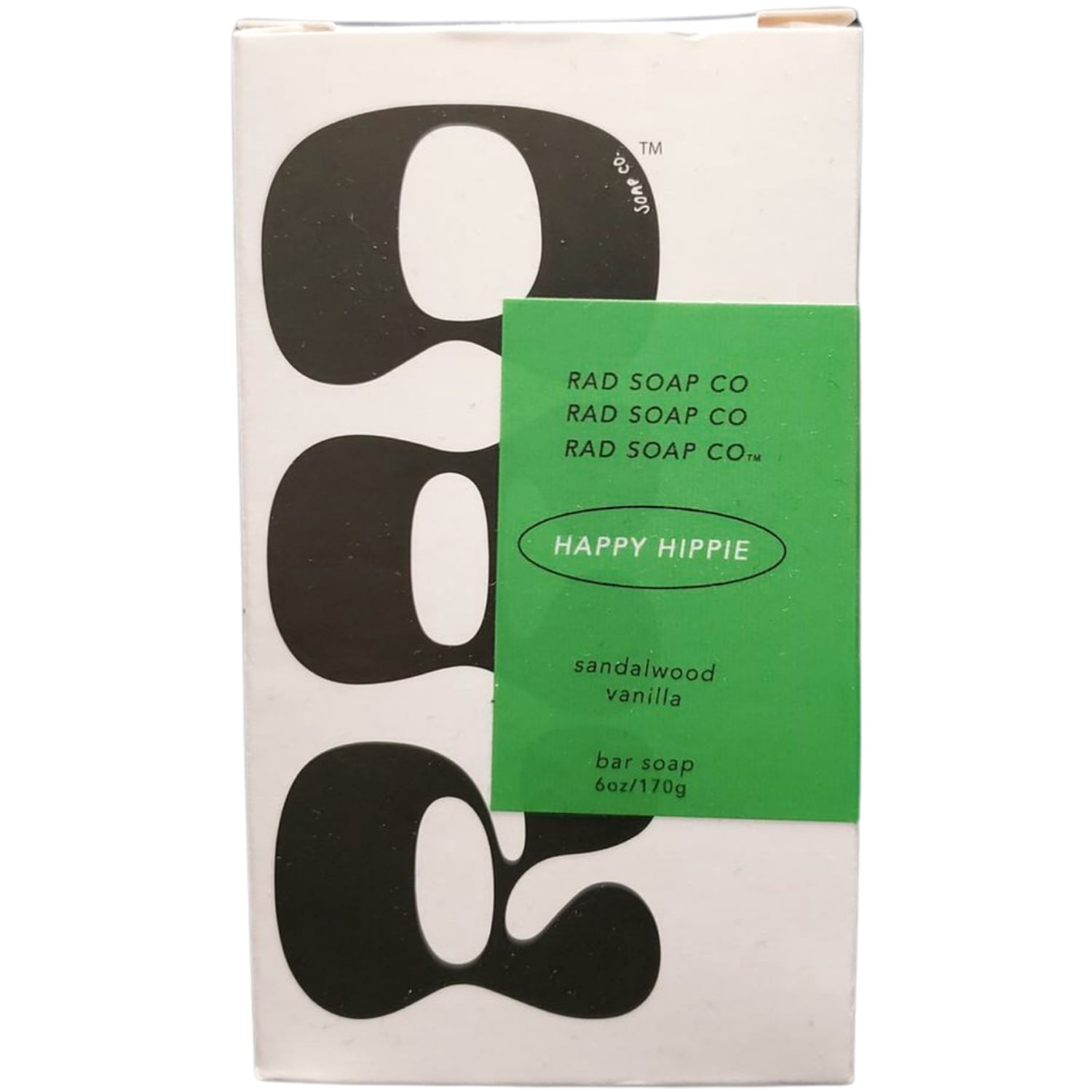 Rad Soap Co. Happy Hippie Bar Soap, Sandalwood Vanilla, 6 Ounces ...