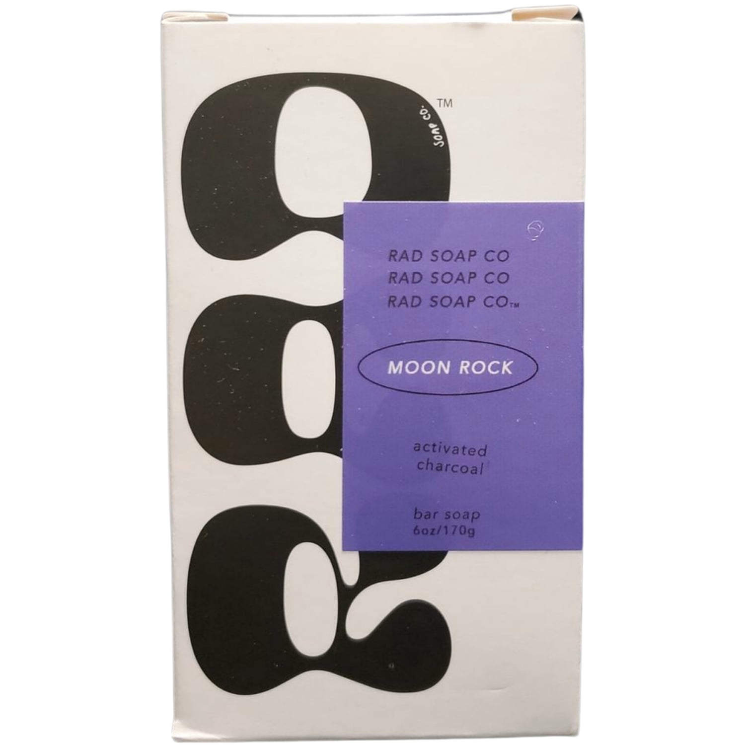 Rad Soap Co. Moon Rock Bar Soap, Activated Charcoal, 6 Ounces - Walmart.com