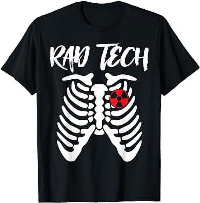 Rad Tech Rib Cage Scan TShirt, Radiology X-Ray Skeleton Gift - Walmart.com