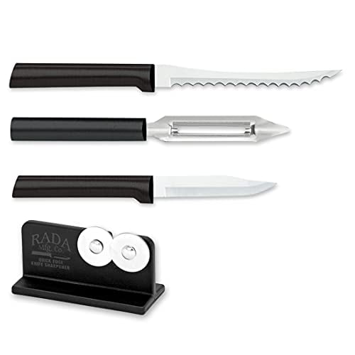 Rada Cutlery 3-Piece Peel, Pare & Slice Gift Knives Set with Quick Edge ...
