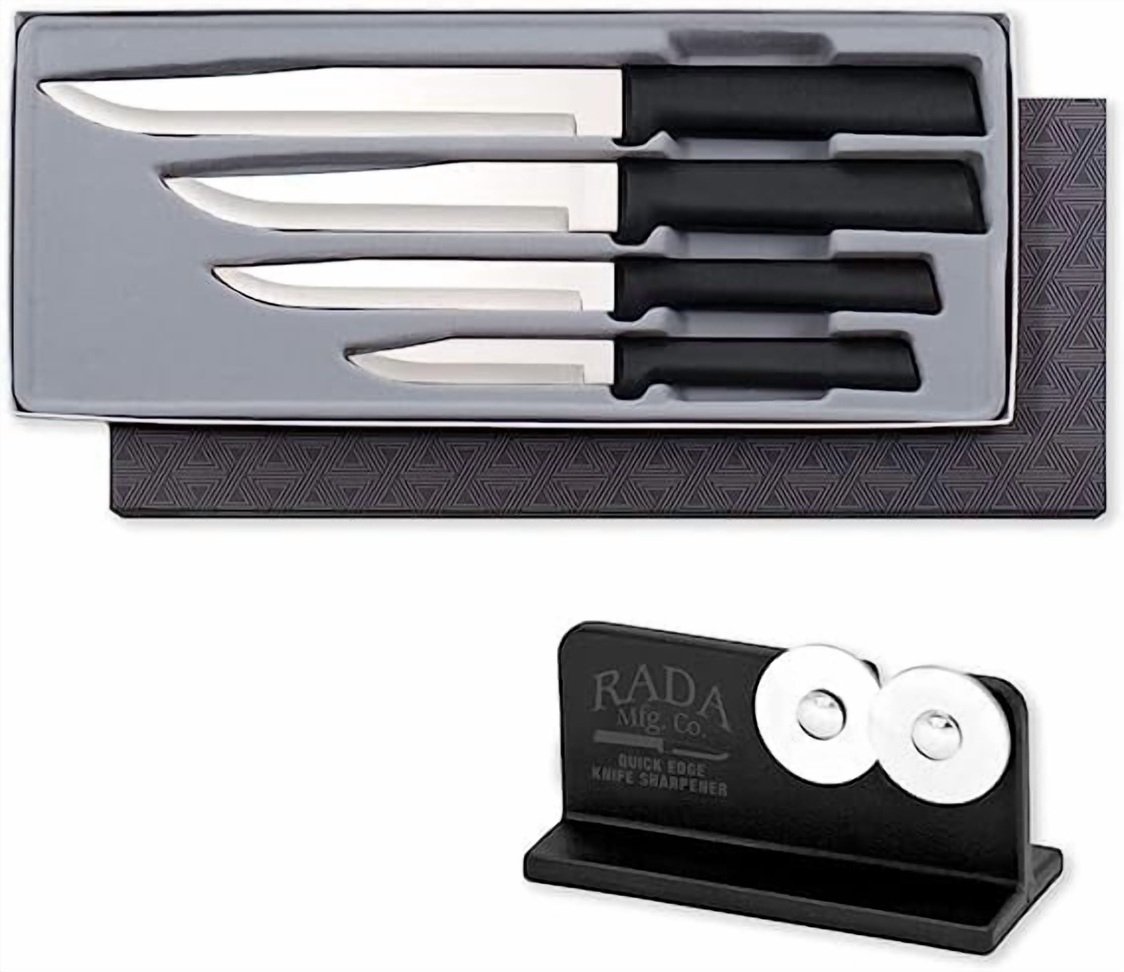 Free Shipping! RADA Wedding Register Black Handled Knife Gift Set With ...