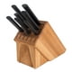 Rada Cutlery Knife Set Oak Knife Block 7 Stainless Steel Culinary ...