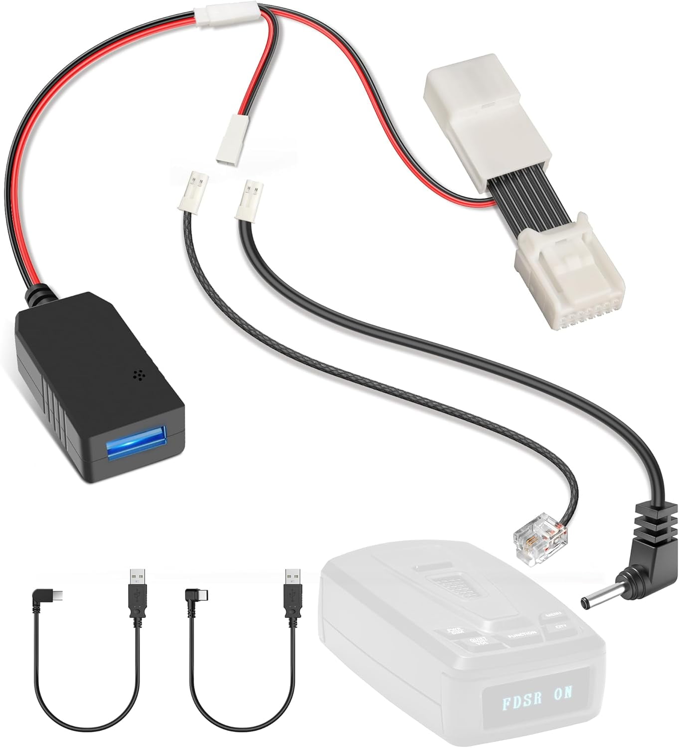 Radar Detector Power Cord Adapter,(14Pin Type-B)Compatible with Jeep ...