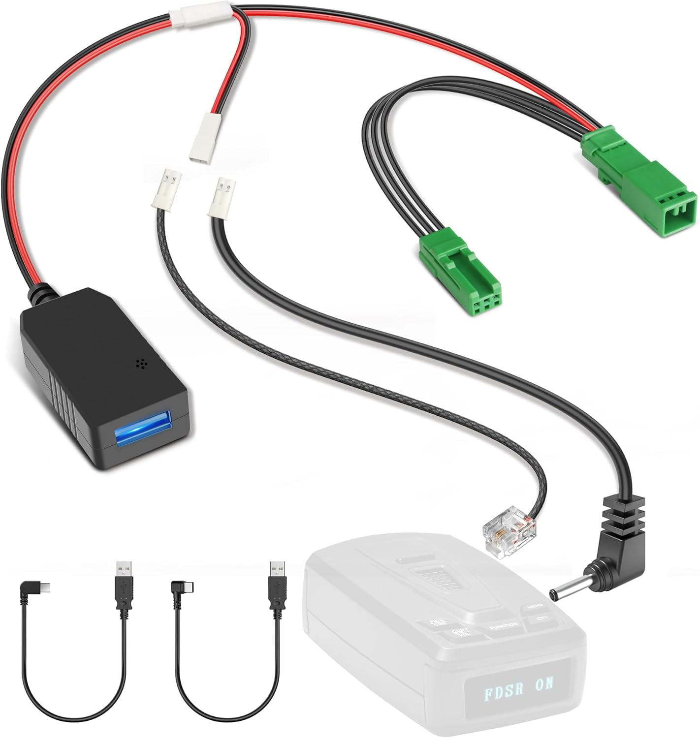 Radar Detector Power Cord Adapter,(3Pin Type-E)Compatible with Volvo ...