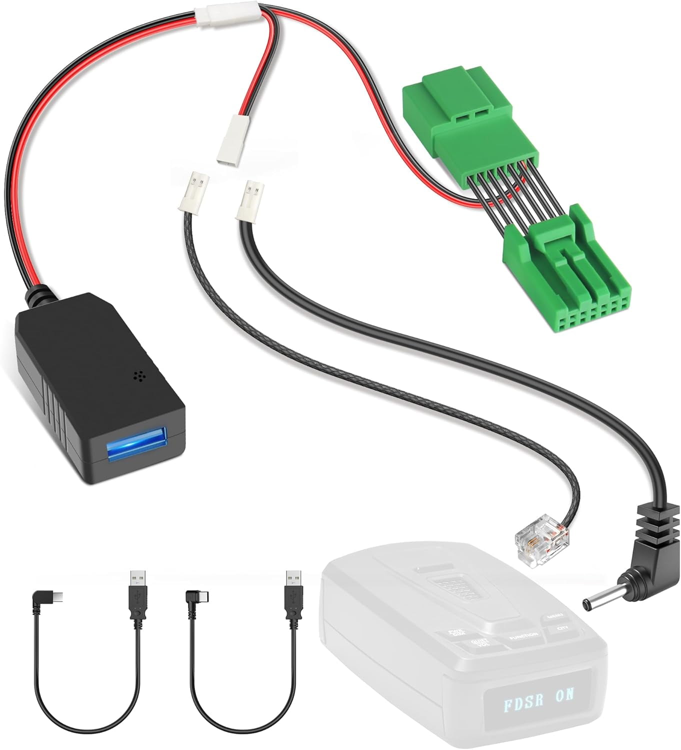 Radar Detector Power Cord Adapter,(7Pin Type-A) Compatible with Honda ...