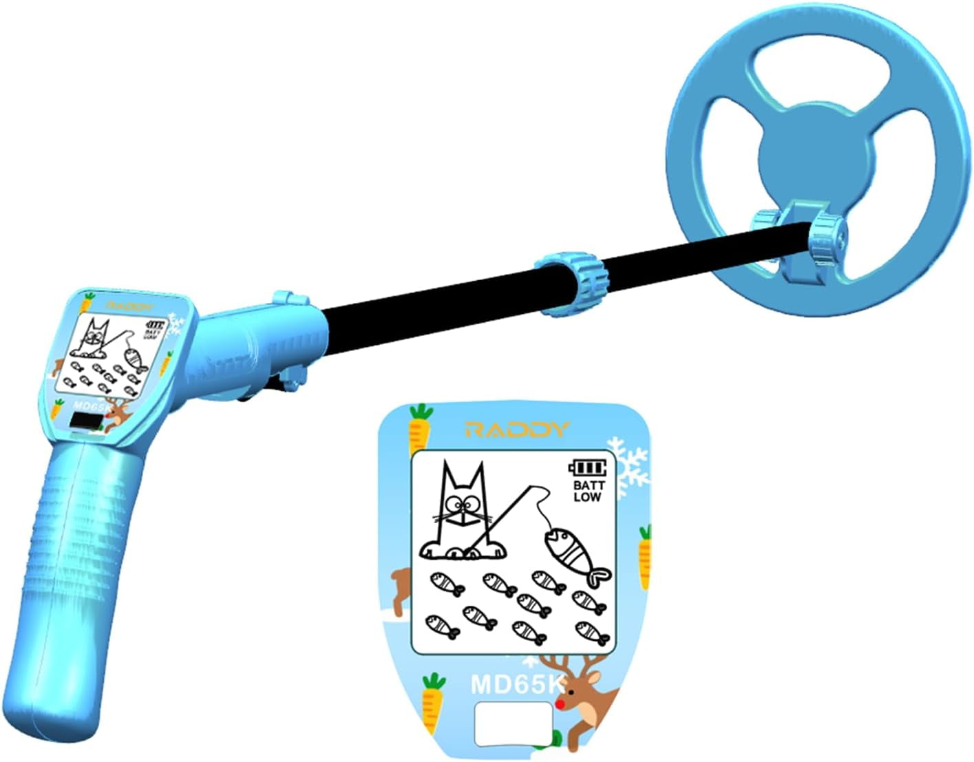 Raddy MD65K Metal Detector for Kids, Adjustable & Lightweight Kids ...