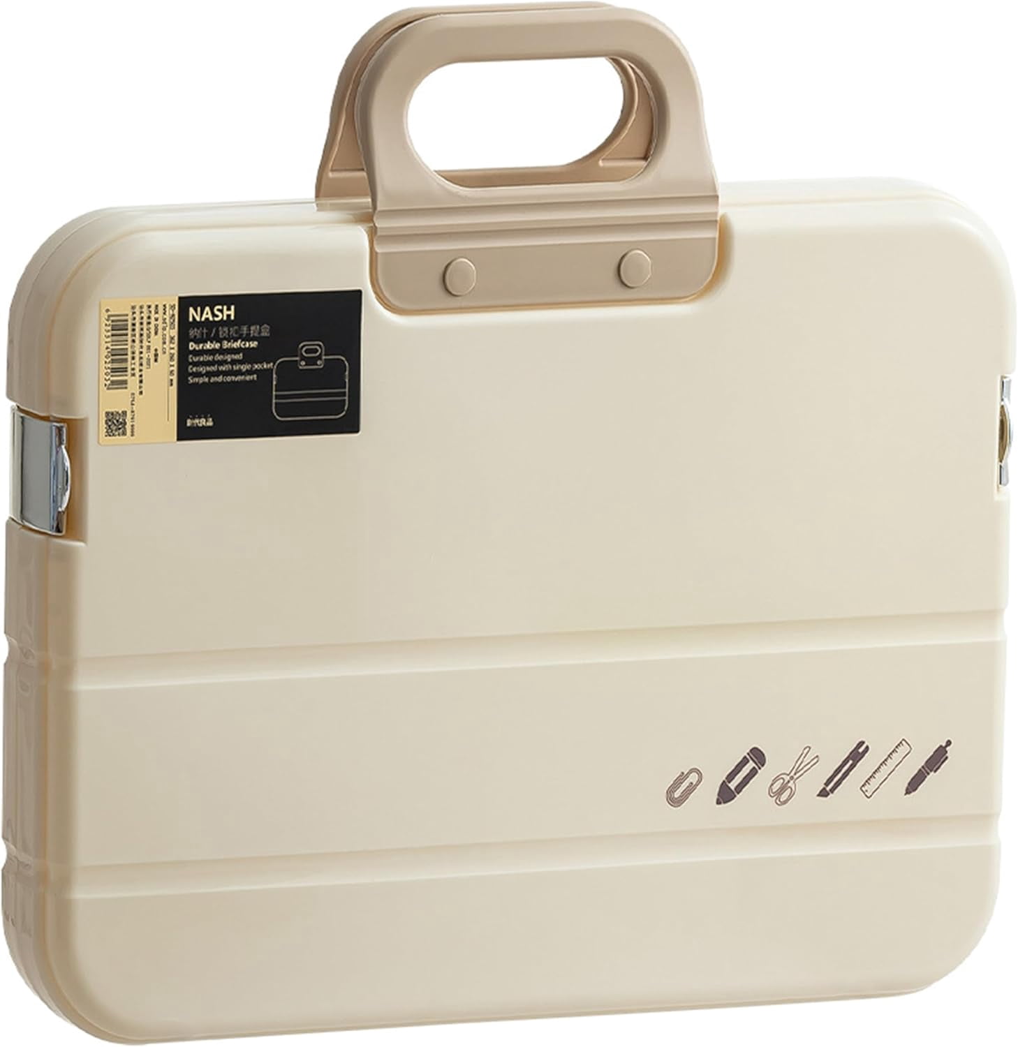 RadefasunC Clear Waterproof Document Storage Box with Snaps PP Files ...