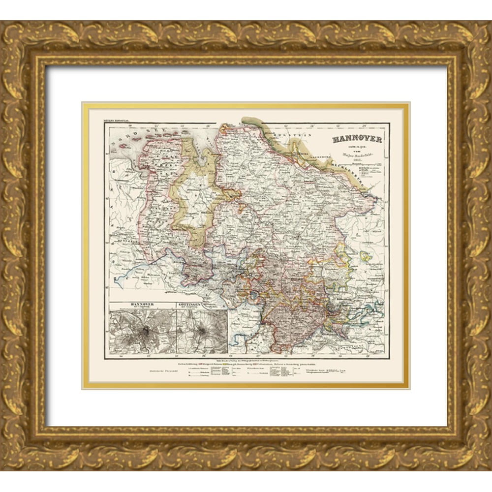 Radefeld 17x15 Gold Ornate Wood Framed with Double Matting Museum Art ...