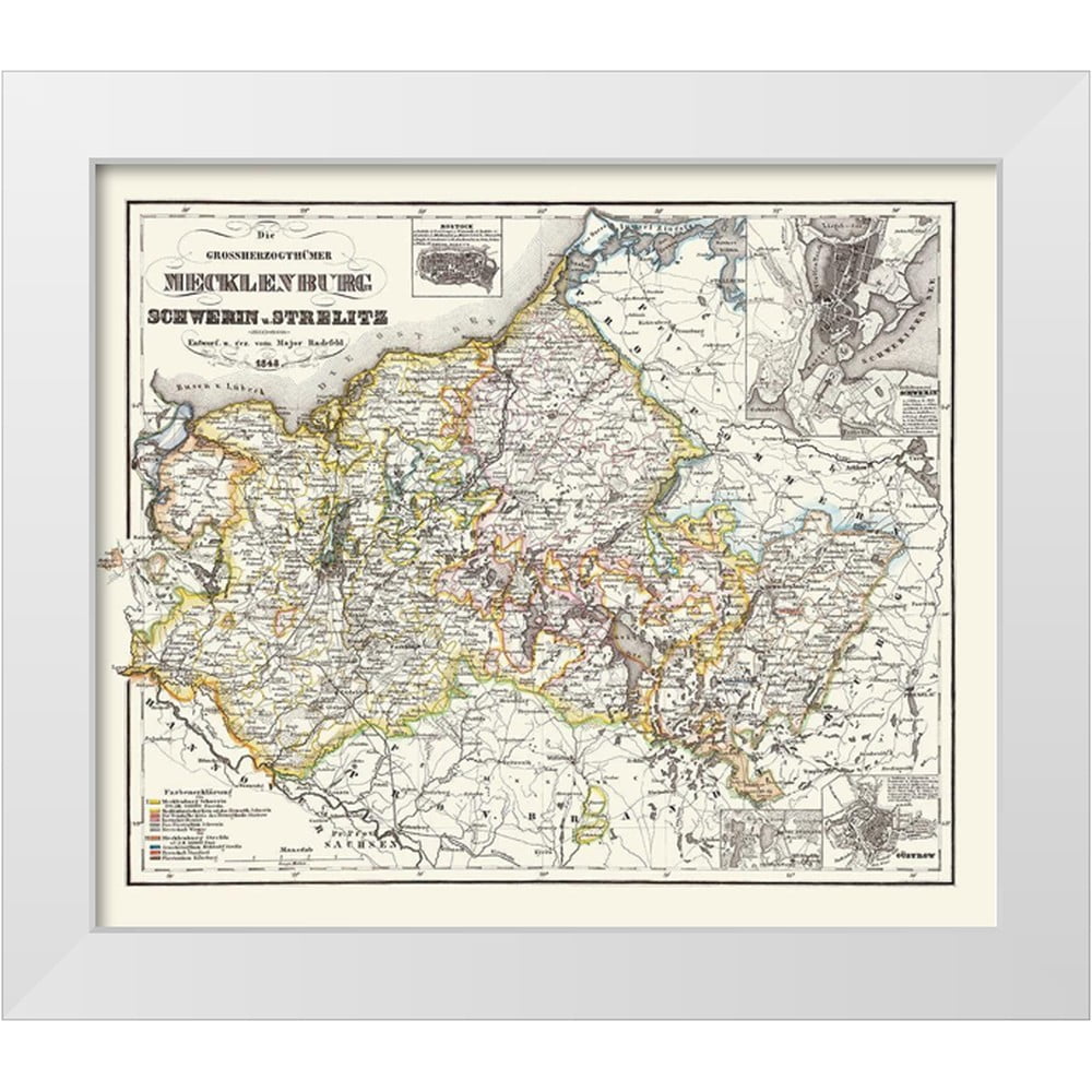 Radefeld 17x15 White Modern Wood Framed Museum Art Print Titled ...