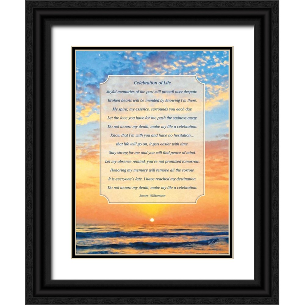 Rader, Lauren 12x14 Black Ornate Wood Framed with Double Matting Museum ...
