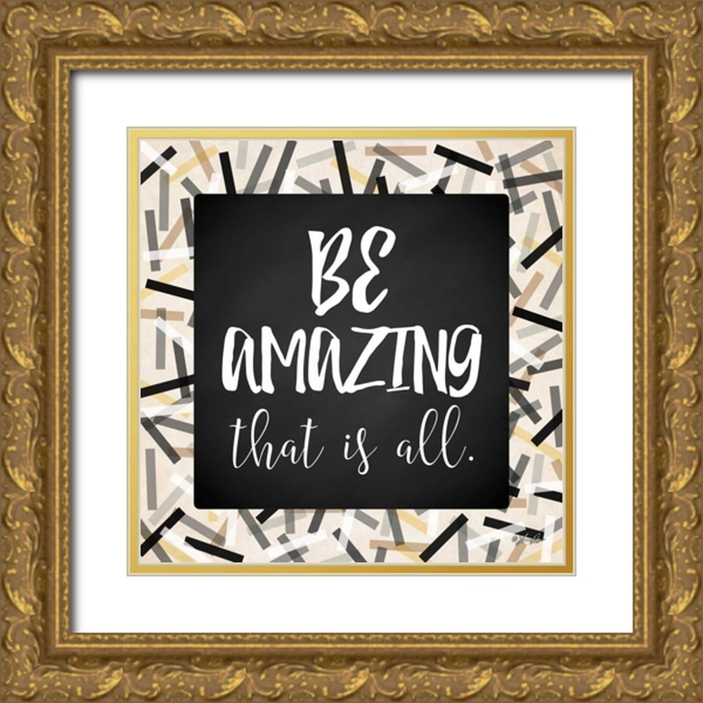 Rader, Lauren 15x15 Gold Ornate Wood Framed with Double Matting Museum ...