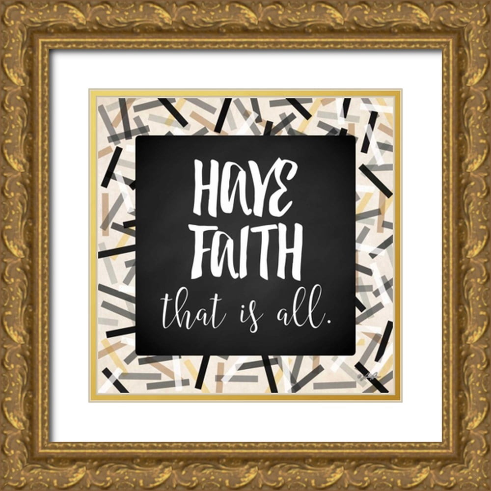 Rader, Lauren 15x15 Gold Ornate Wood Framed with Double Matting Museum ...