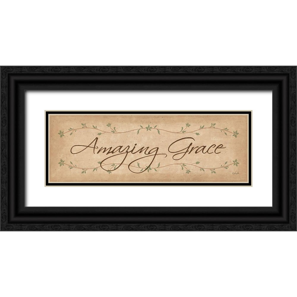 Rader, Lauren 24x11 Black Ornate Wood Framed with Double Matting Museum ...