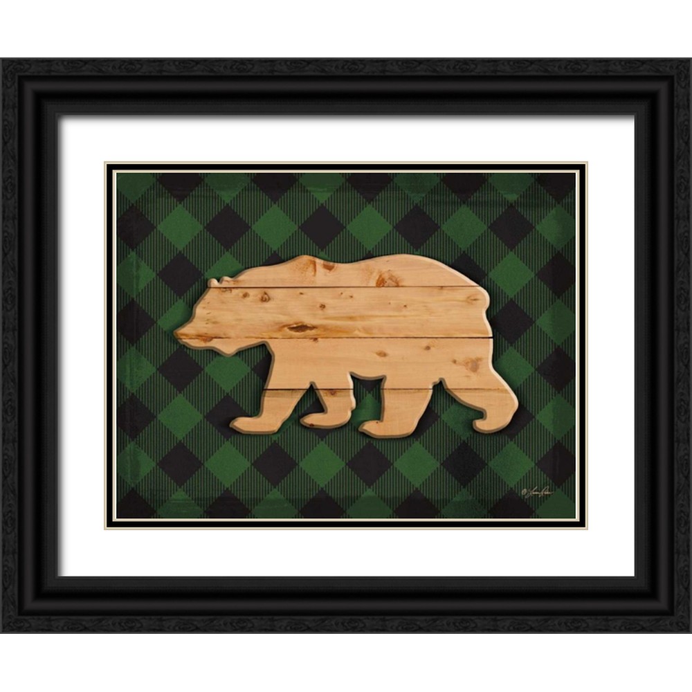 Rader, Lauren 24x19 Black Ornate Wood Framed with Double Matting Museum ...