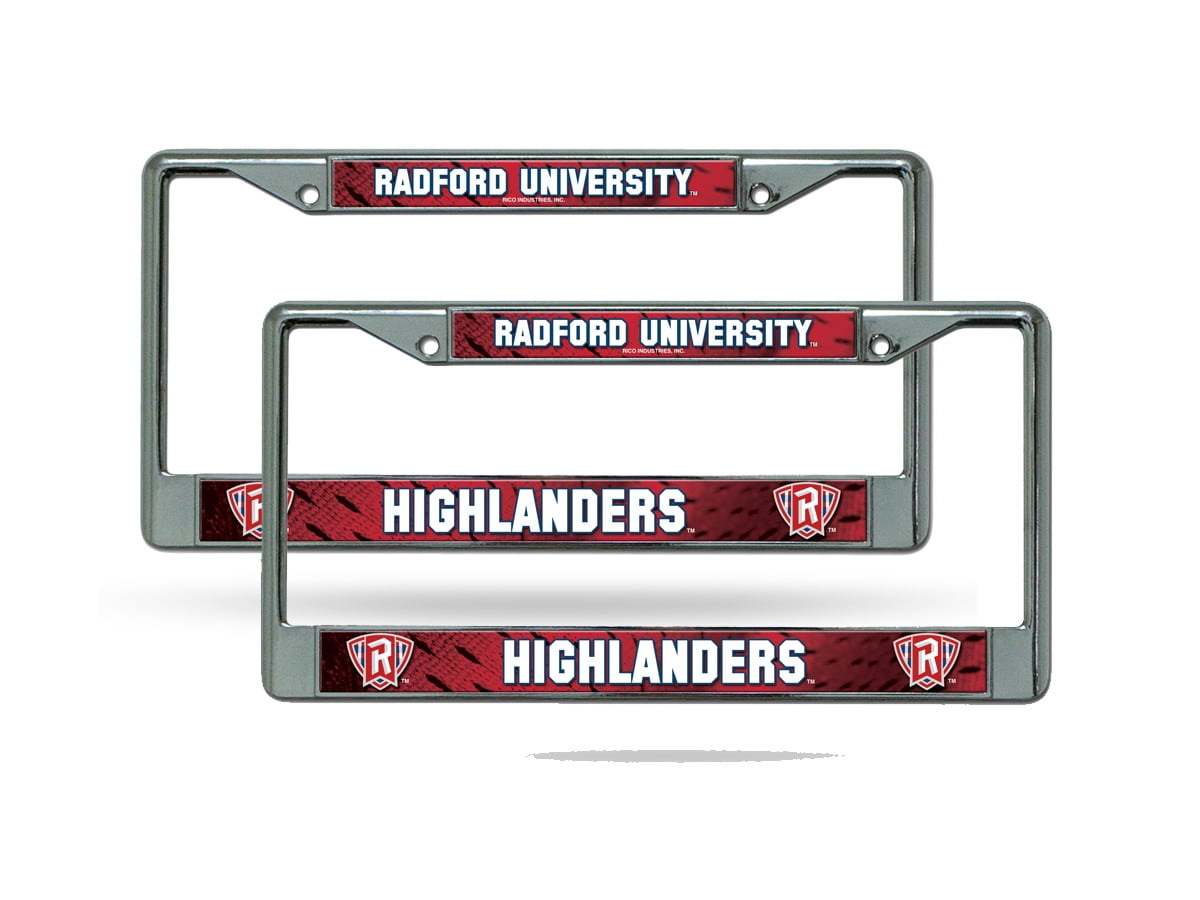 Radford Highlanders Chrome Metal (2) License Plate Frame Set - Walmart.com