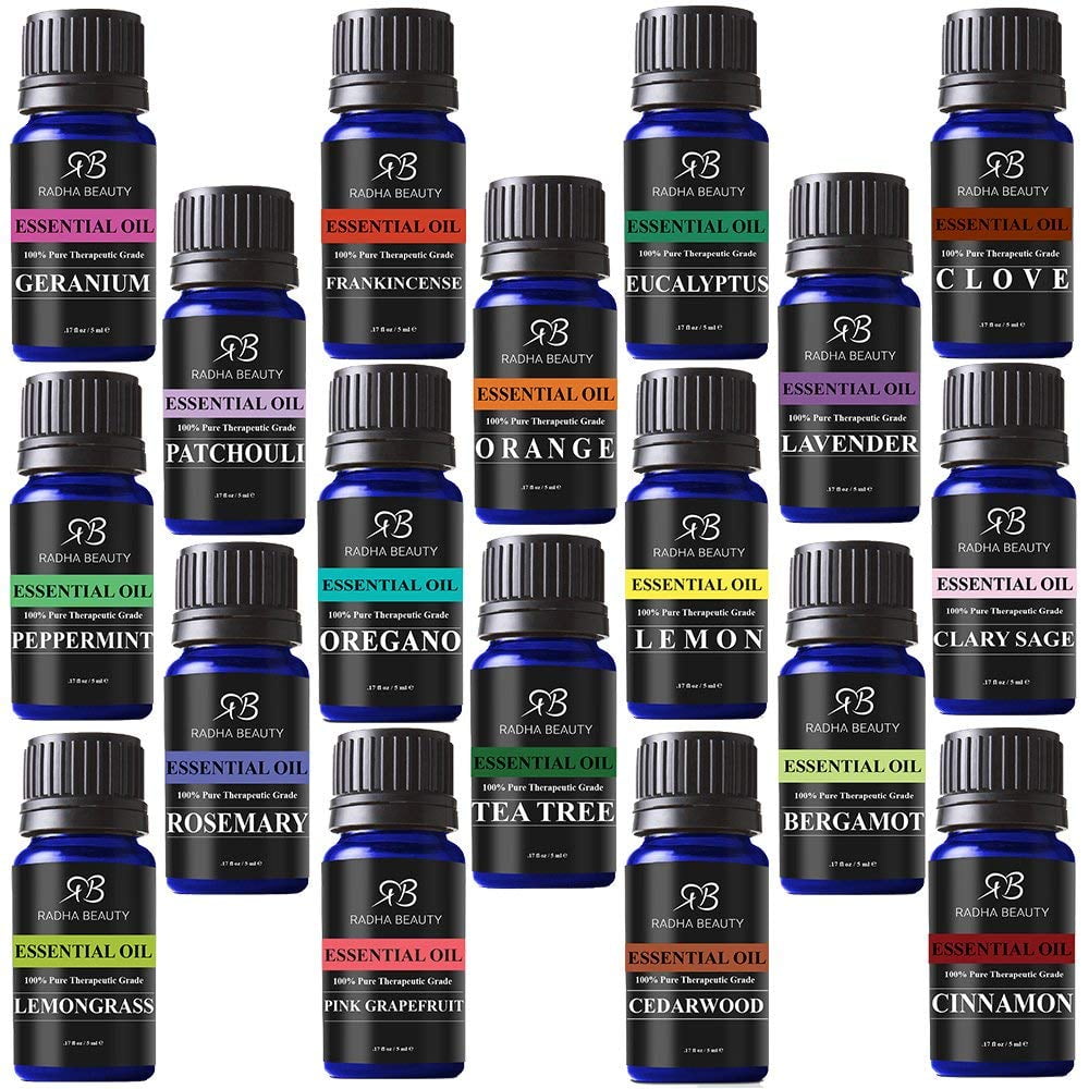 Radha Beauty Aromatherapy Top 18 Essential Oil Set - Walmart.com