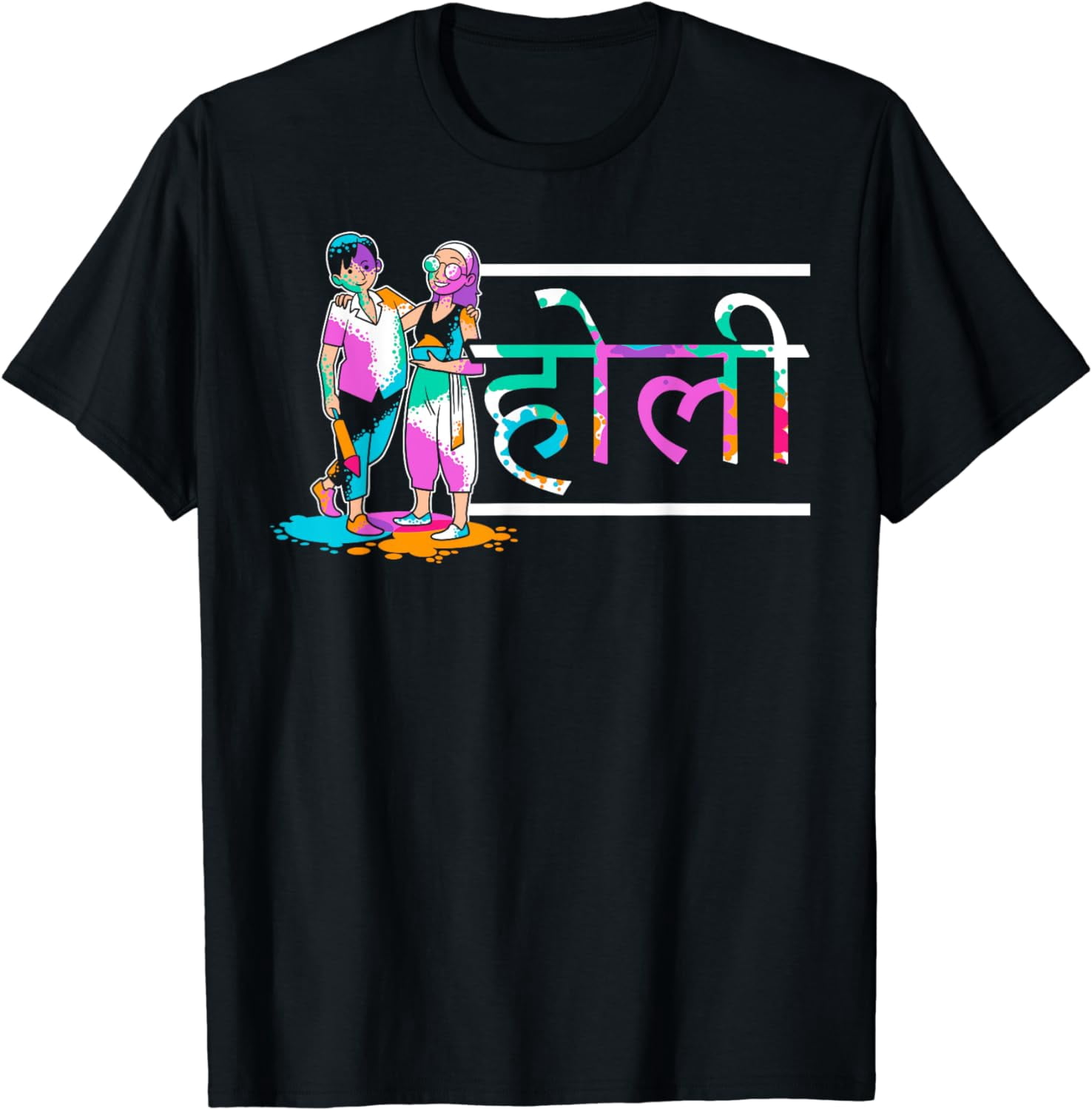 Radha Krishna Hinduism Hindu Buddhist Holi Festival T-Shirt - Walmart.com