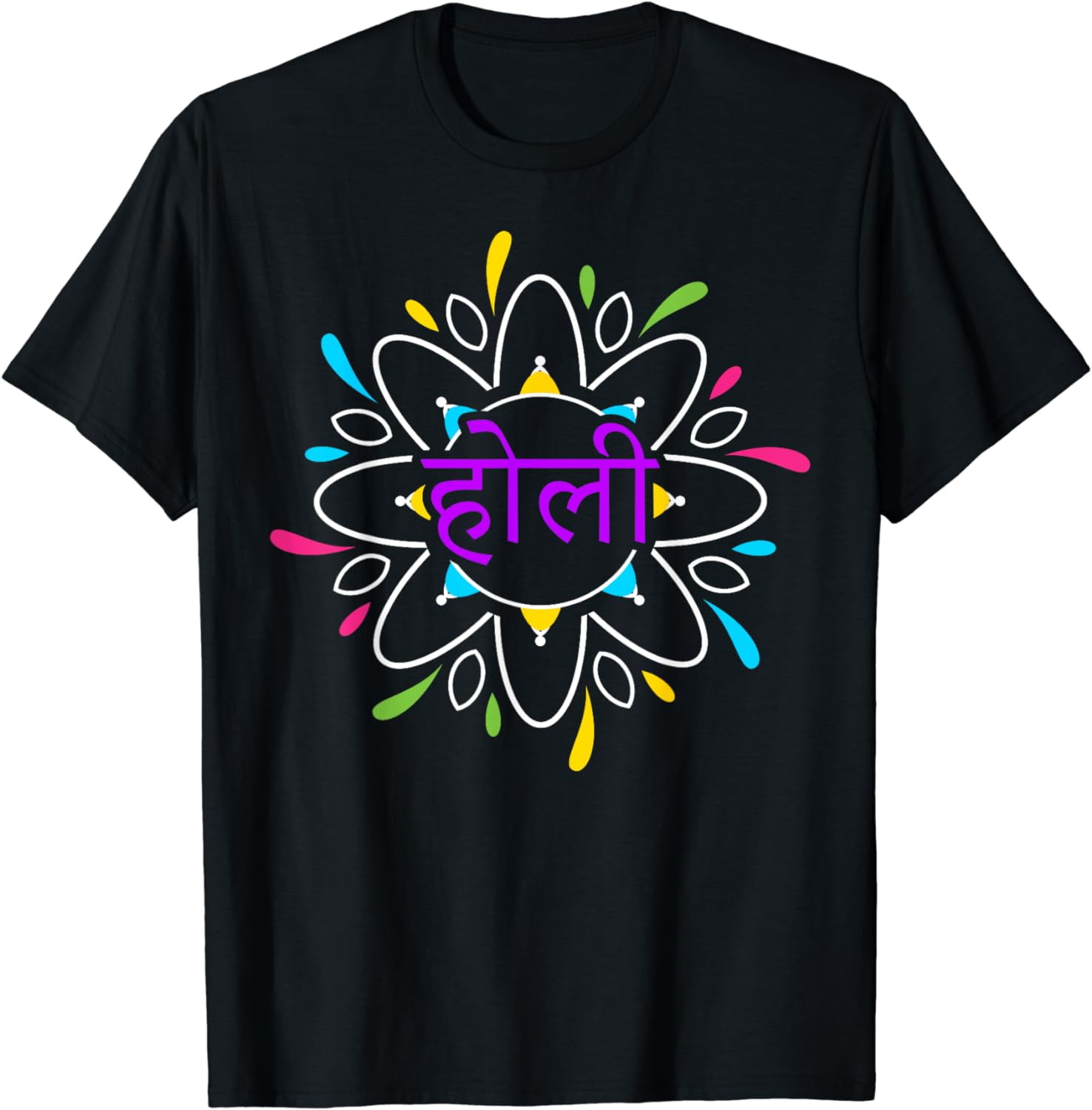 Radha Krishna Hinduism Hindu Buddhist Holi Festival T-Shirt - Walmart.com