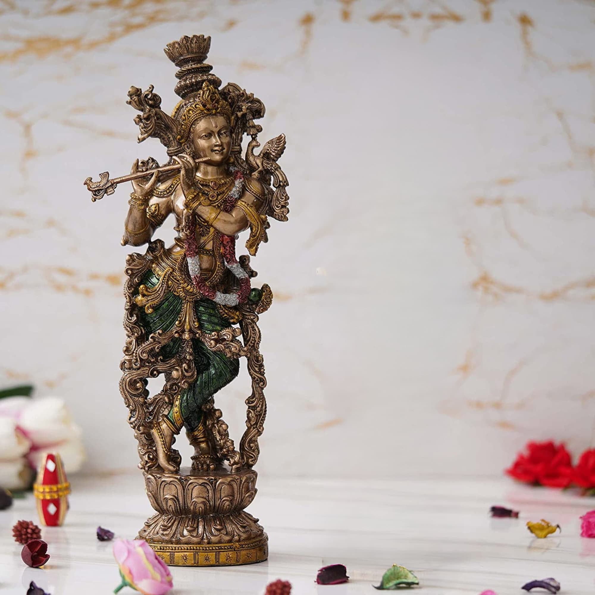 Radha Krishna Statue Couple Statue God of Lovers Anniversary Gift ...