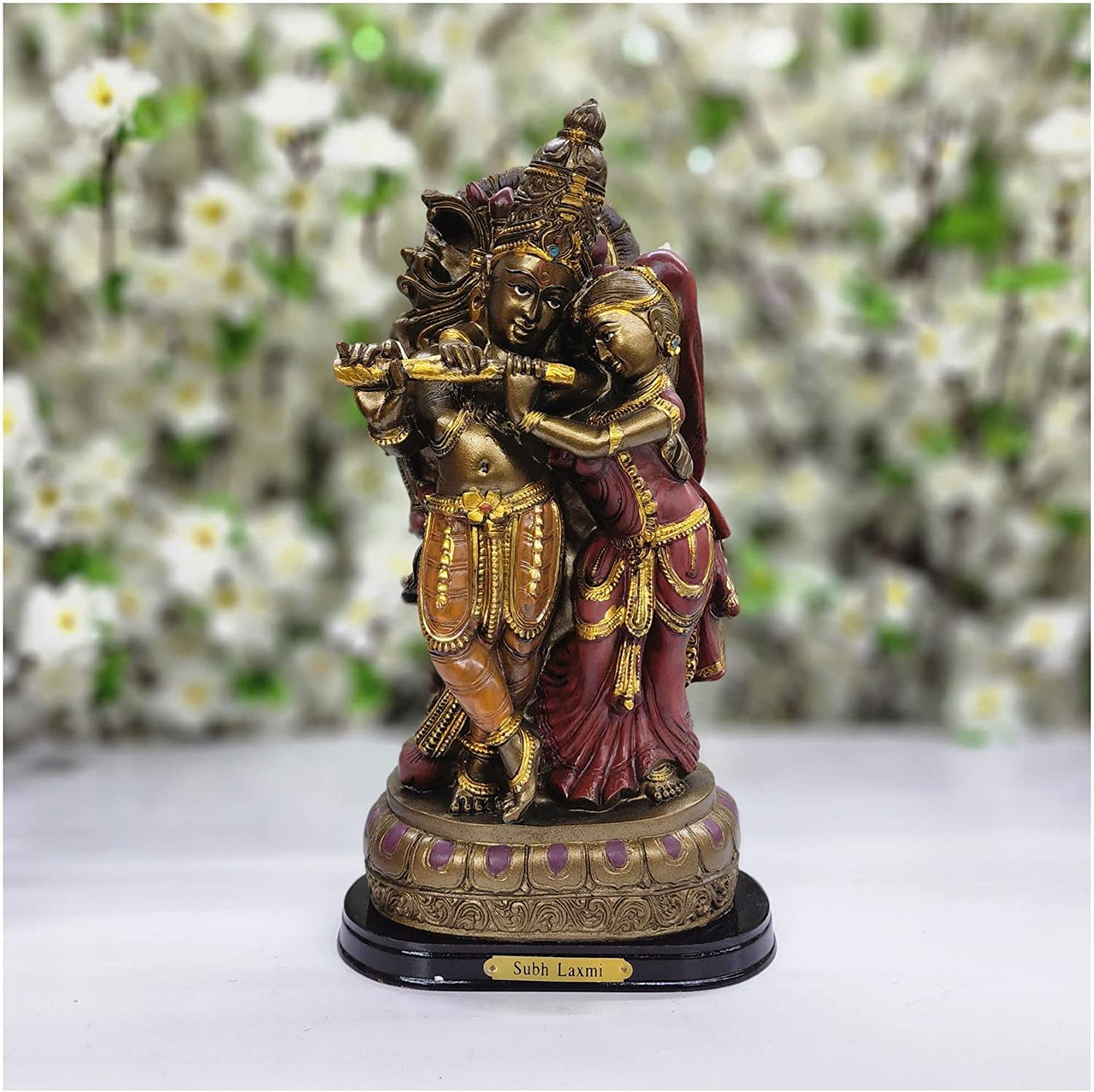 Radha Krishna Statue in Marble Dust Radha Krishna Idol Hindu God Statue ...