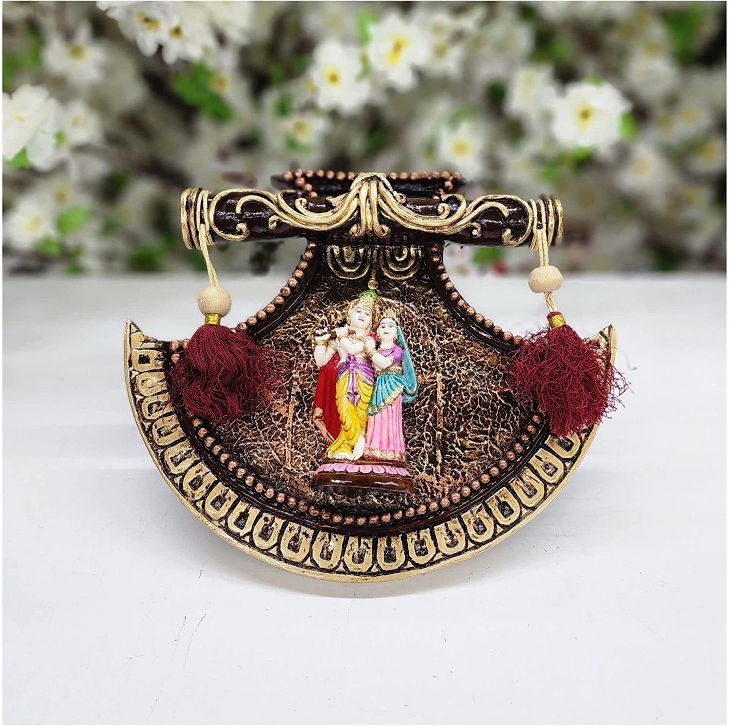 Radha Krishna Statue in Resin Radha Krishna Plate Radha Krishna Wall ...