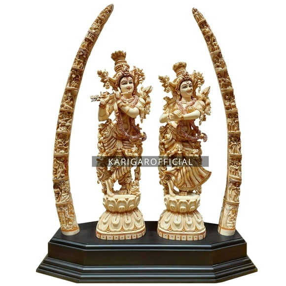 Radha Krishna Marble Murti