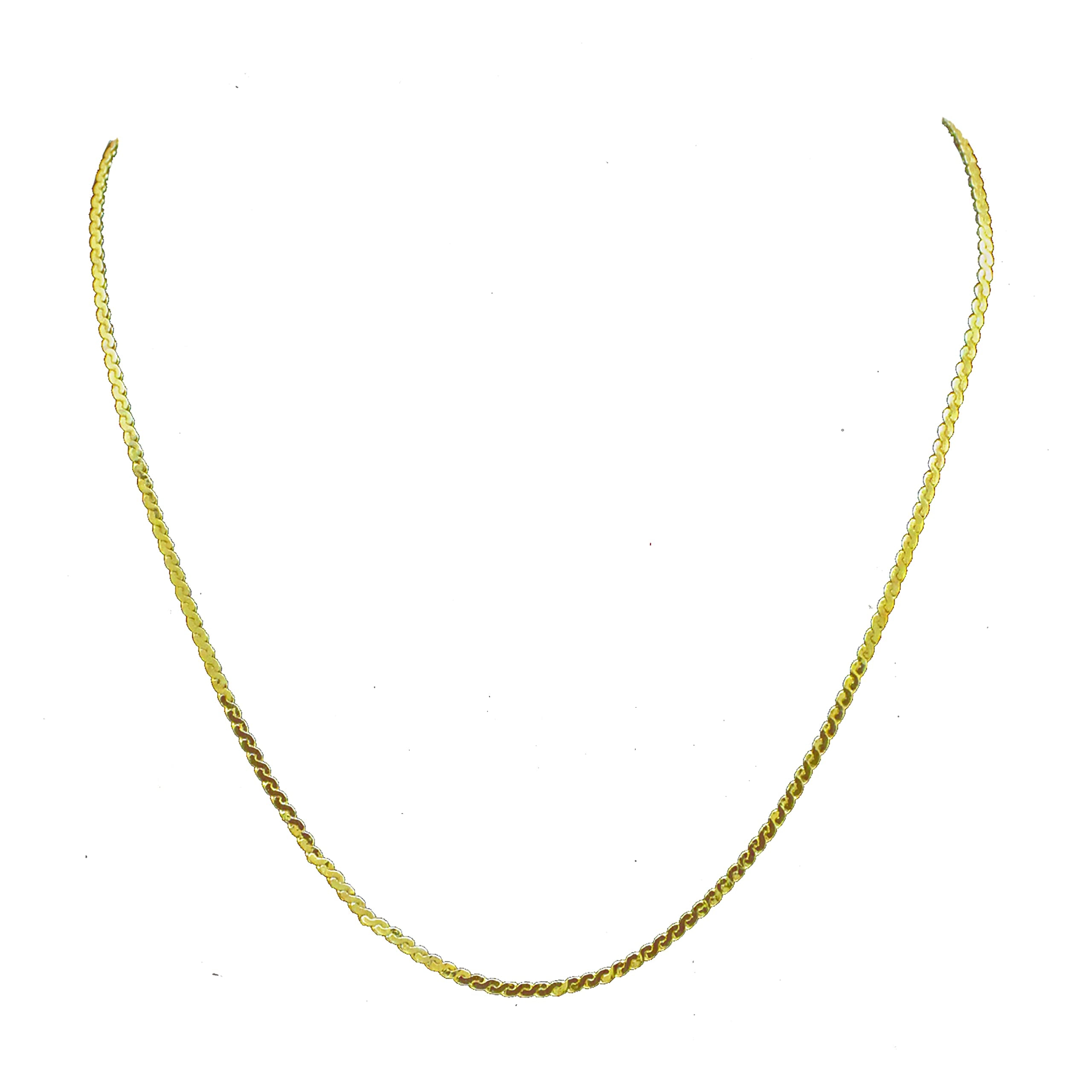 Radhna Exclusive Gold Plated 18 Inch Chain for Women - (CH053 ...